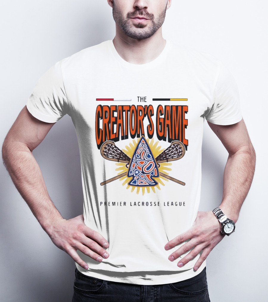 The Creator's Game Premier Lacrosse League Iconic Lacrosse Sticks T-Shirt