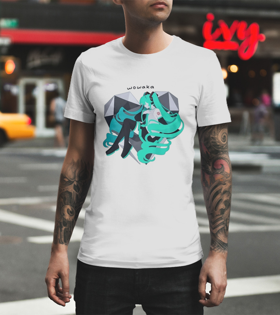 Wowaka 01 Hatsune Miku Heart Vocaloid Anime T-Shirt