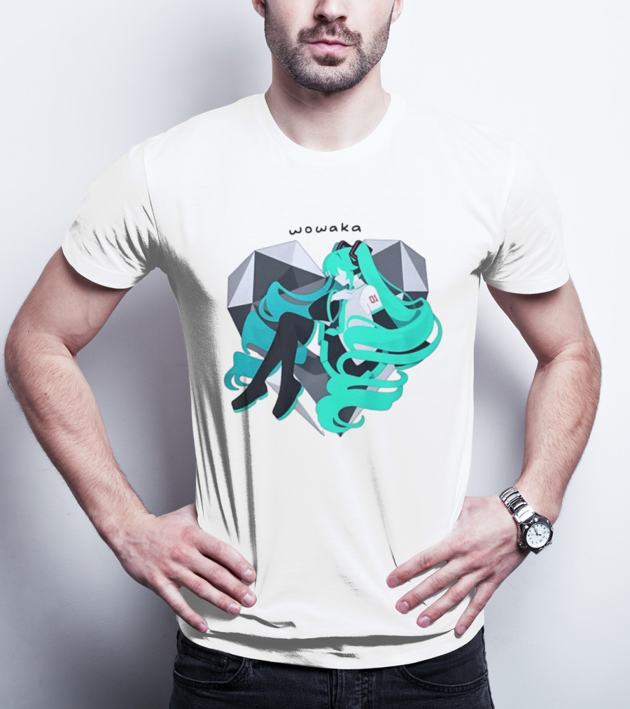 Wowaka 01 Hatsune Miku Heart Vocaloid Anime T-Shirt