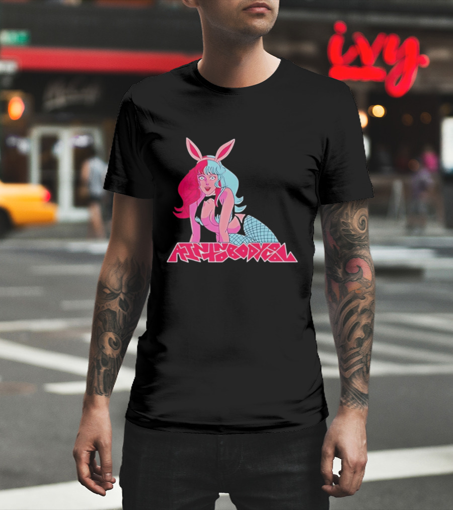 Ain't Nobody Anime Aesthetic Bunny Girl Vibrant Neon T-Shirt