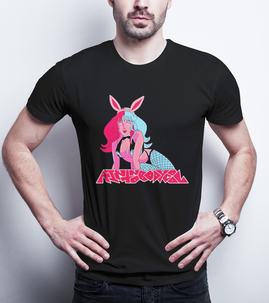Ain't Nobody Anime Aesthetic Bunny Girl Vibrant Neon T-Shirt