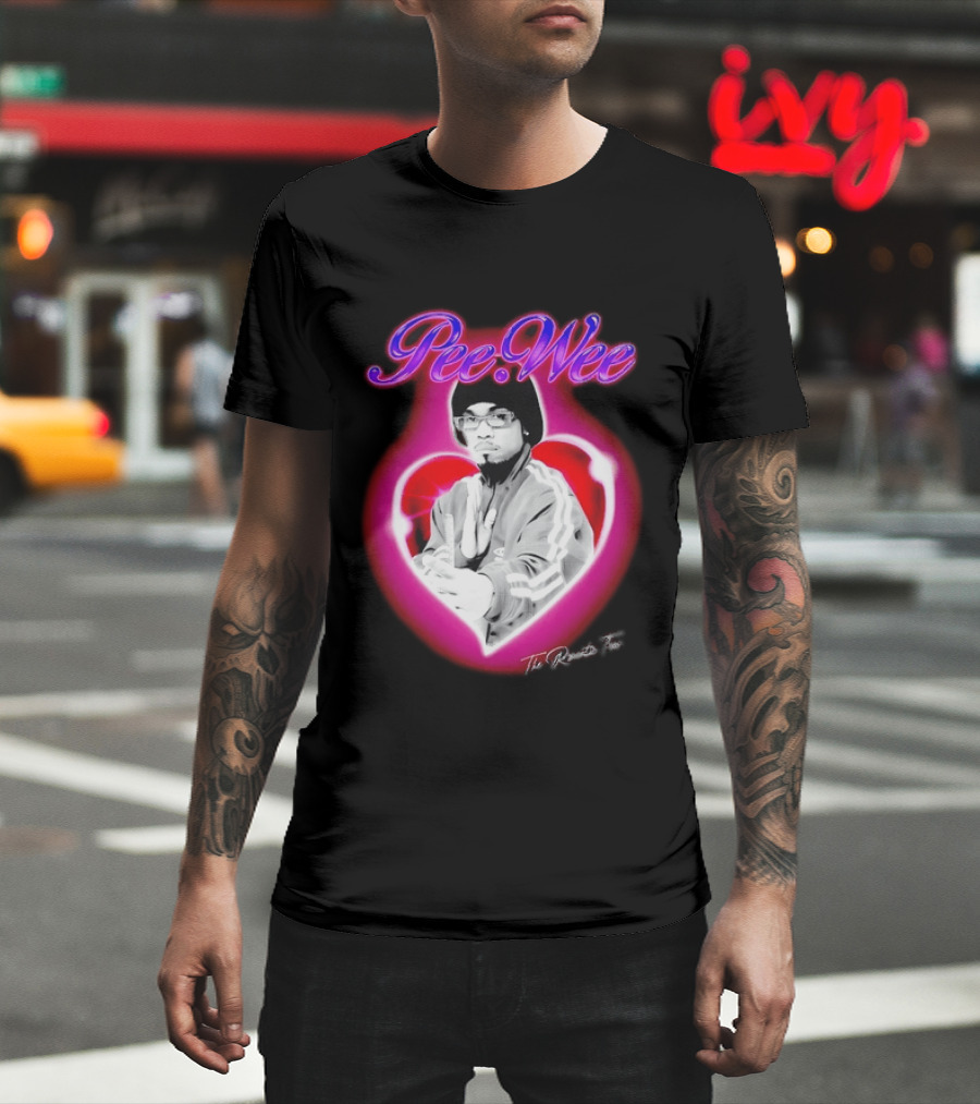 Pee Wee The Romantic Tour Heart Iconic Rap Hip Hop Artist T-Shirt