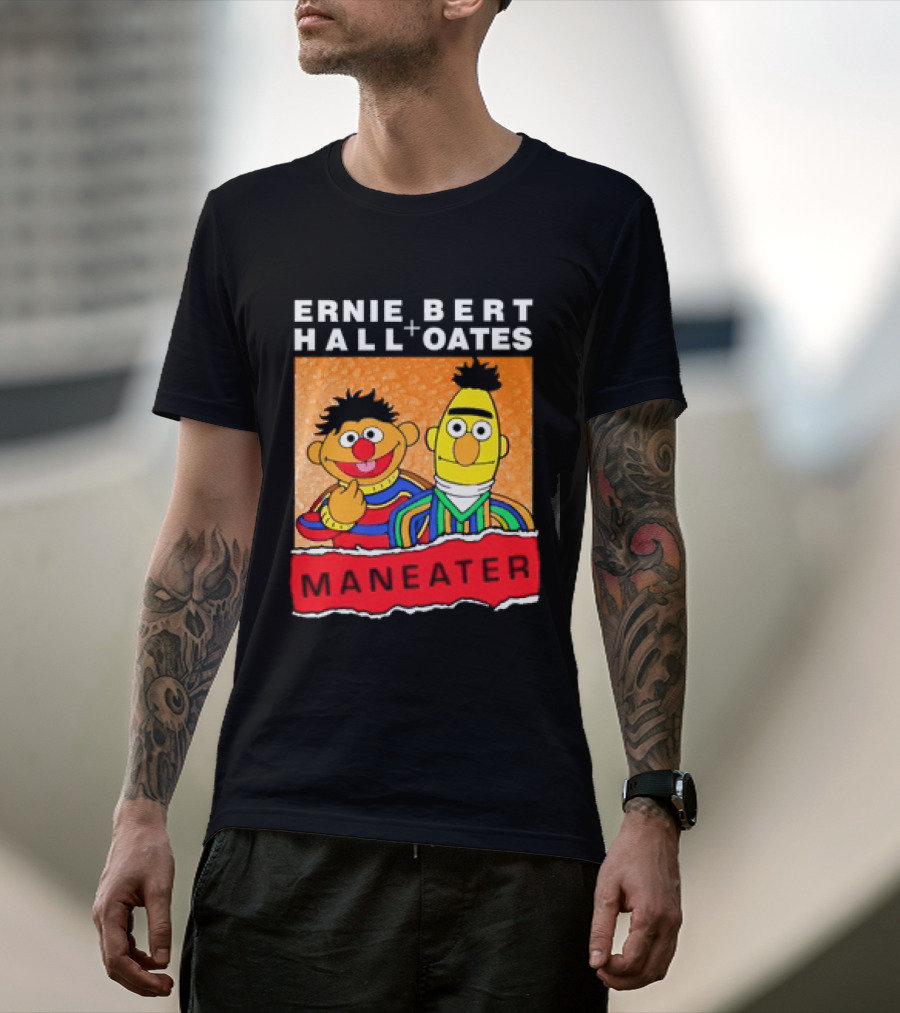 Ernie Bert Hall Oates Maneater Muppets T-Shirt