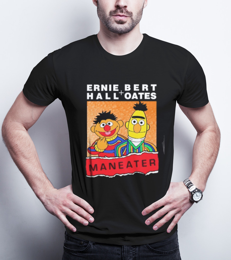 Ernie Bert Hall Oates Maneater Muppets T-Shirt