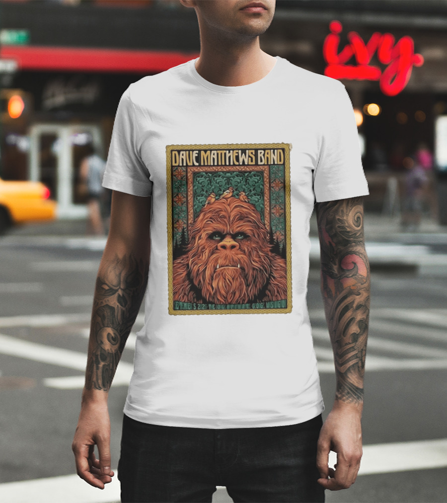 Dave Matthews Band September 5 2026 The Coca Cola Amphitheatre George WA I Go Bigfoot T-Shirt