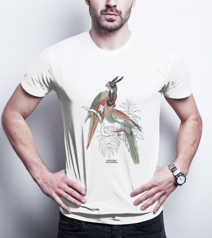 Gemini Useless Treasures Parrots With Palm Leaves T-Shirt
