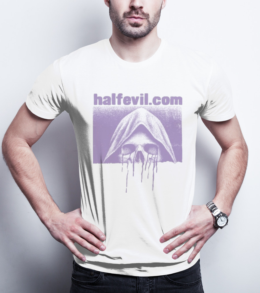 Halfevil.com Hooded Skull Dripping Half Evil Store Week 2 $3.33 T-Shirt