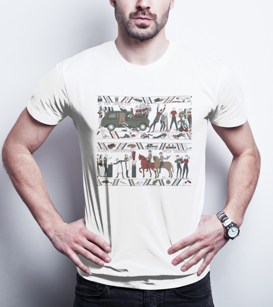 I'm Tam Ebrivs Est Allivm Condimentvm Vncia Viriditas Tapestry T-Shirt