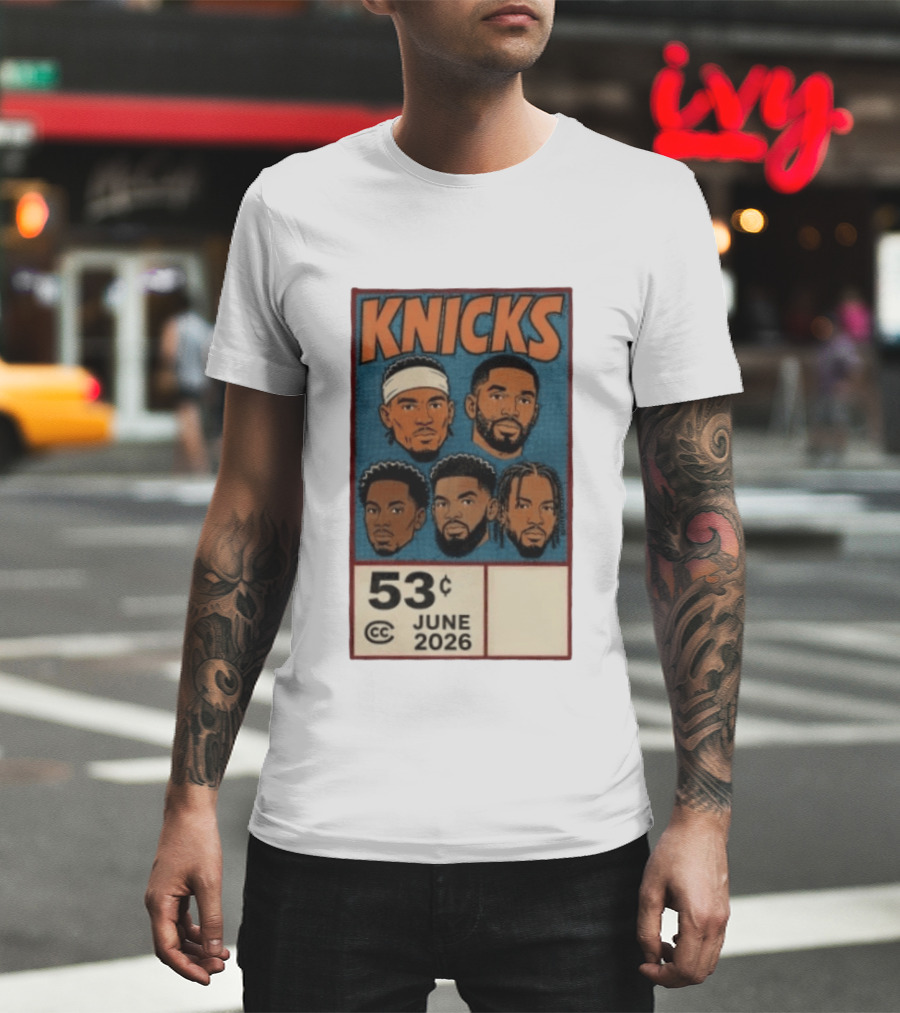 New York Knicks 53¢ Starting 5 June 2026 NBA T-Shirt