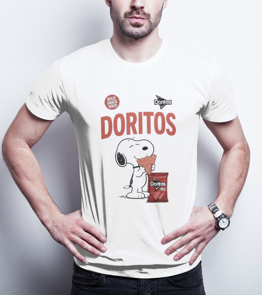 Snoopy Doritos Snack Vibes With Peanuts Cartoon T-Shirt