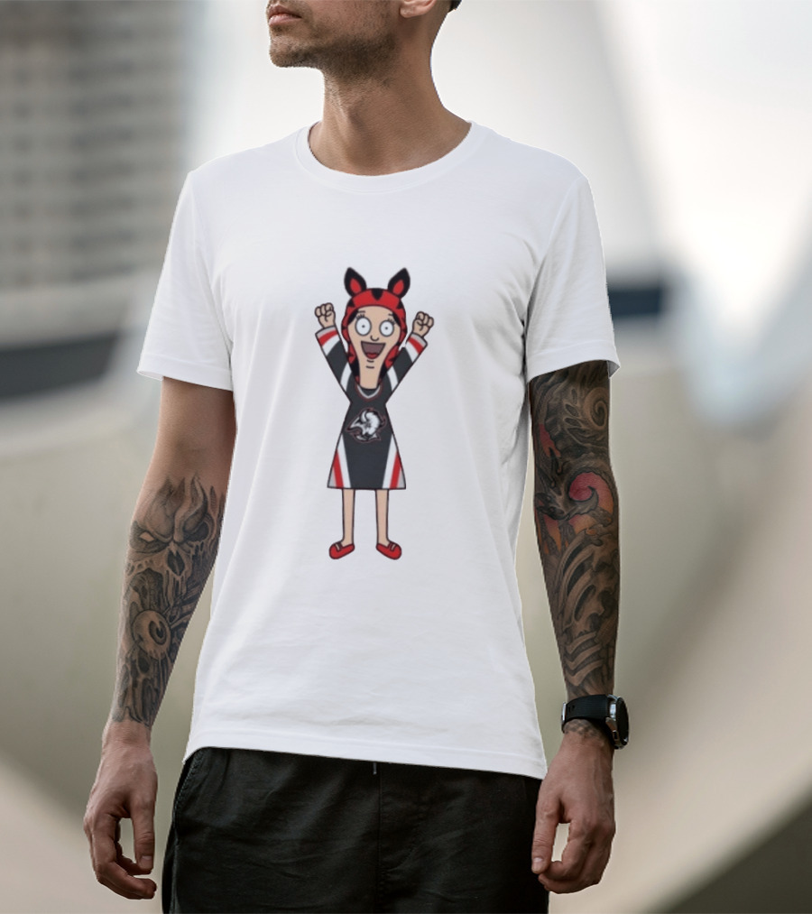 Tina Belcher Buffalo Sabres Bob's Burgers Fan Mashup T-Shirt