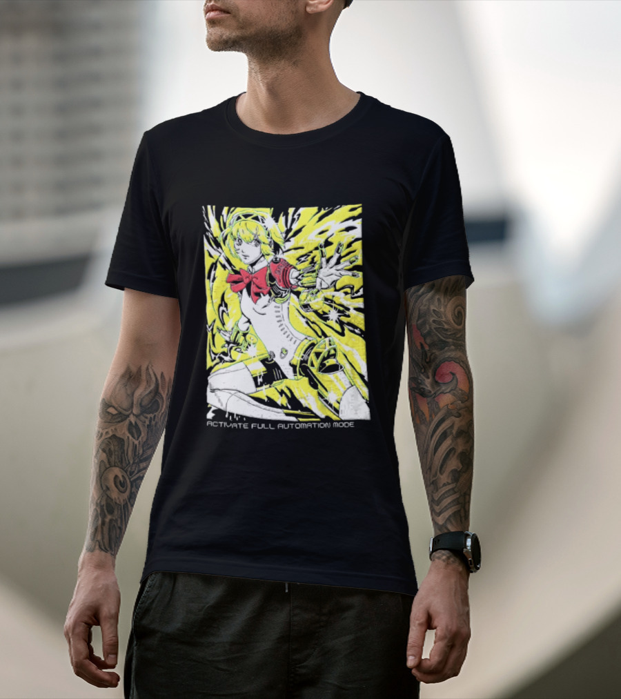 Aigis Persona 3 SEES Activate Full Automation Mode T-Shirt
