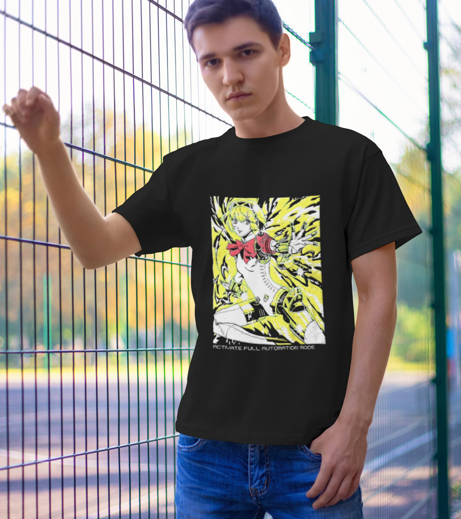 Aigis Persona 3 SEES Activate Full Automation Mode T-Shirt