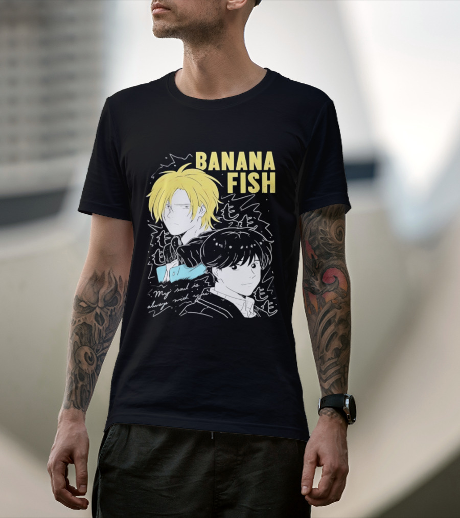 Banana Fish Ash And Eiji My Soul Is Always With You Anime Duo T-Shirt