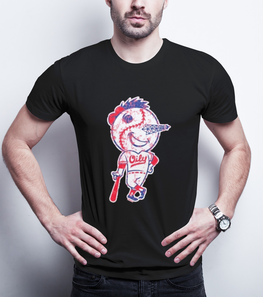 Tulsa Drillers Oily Distressed Baseball T-Shirt
