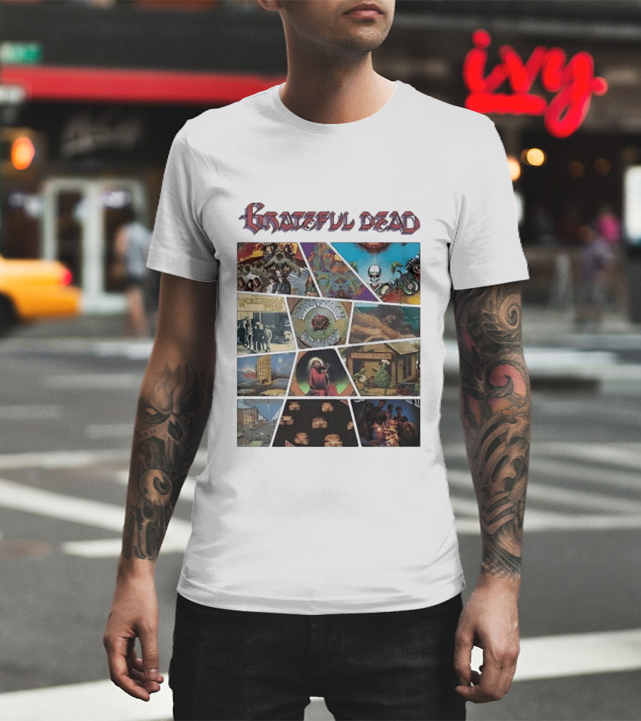 Grateful Dead Iconic Album Covers And Music History T-Shirt