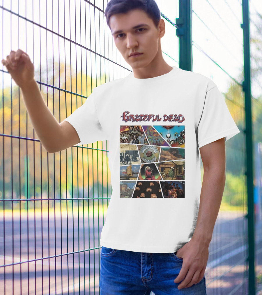 Grateful Dead Iconic Album Covers And Music History T-Shirt