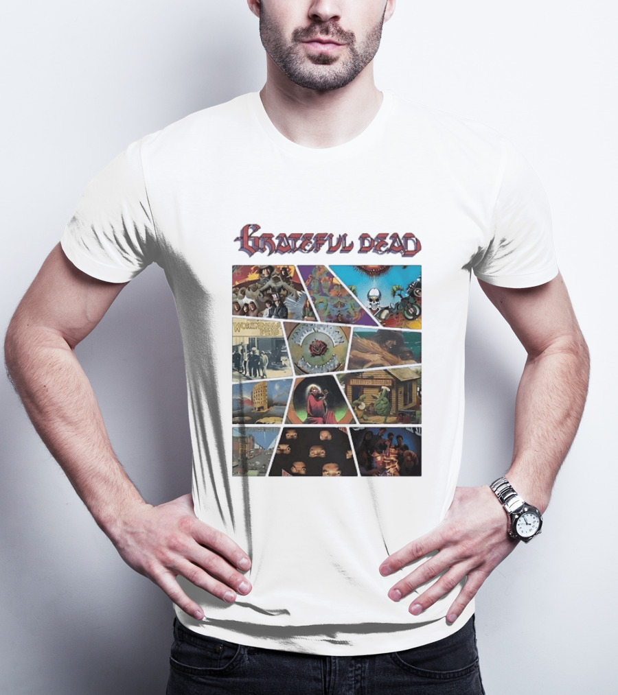Grateful Dead Iconic Album Covers And Music History T-Shirt