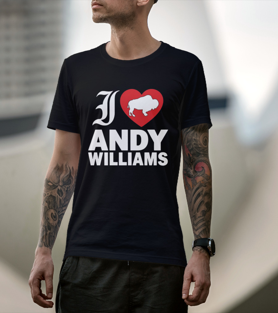 Andy Williams 2026 I Heart Buffalo T-Shirt