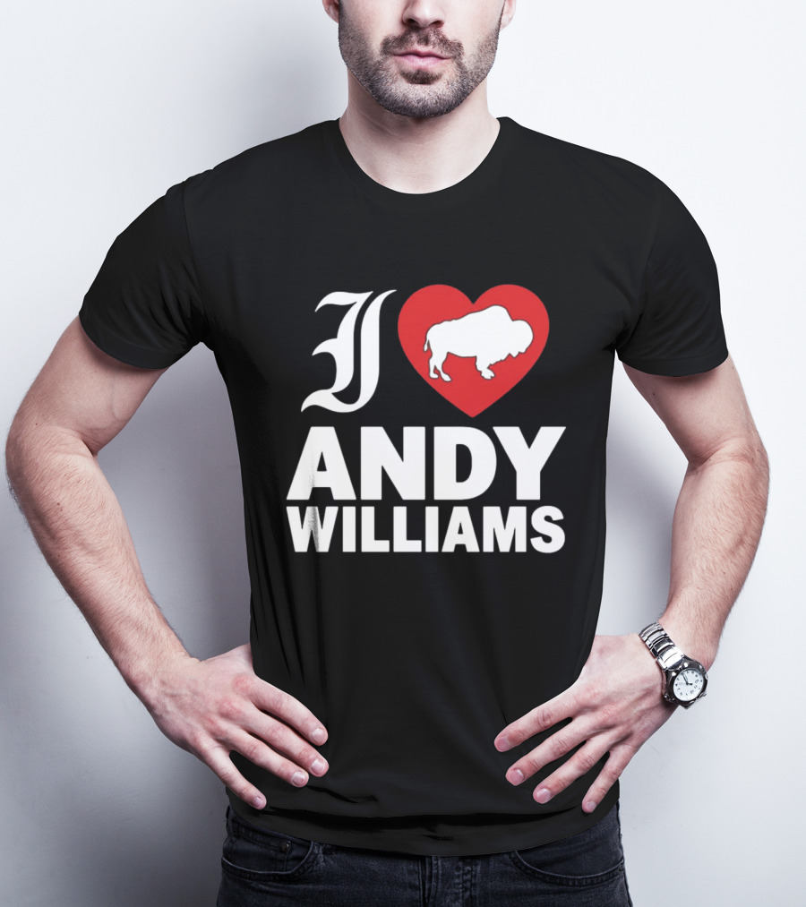 Andy Williams 2026 I Heart Buffalo T-Shirt
