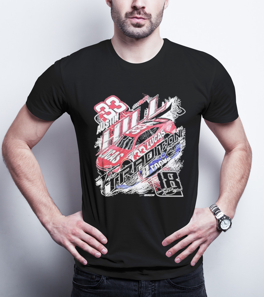 Austin Hill 33 Lucas Oil RCR NASCAR Racing Car Classic Ink T-Shirt
