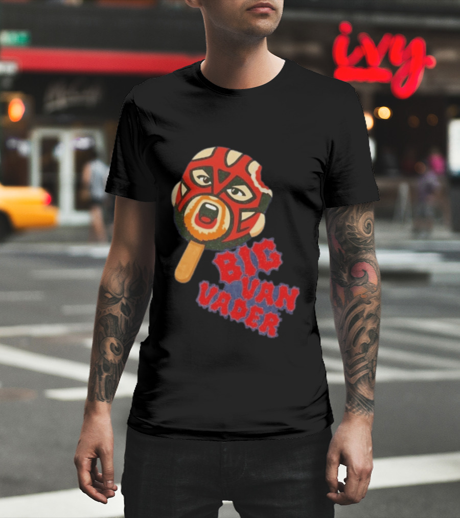 Big Van Vader Popsicle Wrestling WWE WCW Classic Style Retro Trend T-Shirt