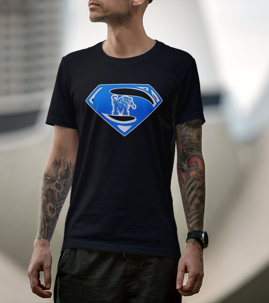 Superman Memphis Tigers NCAA College Basketball T-Shirt