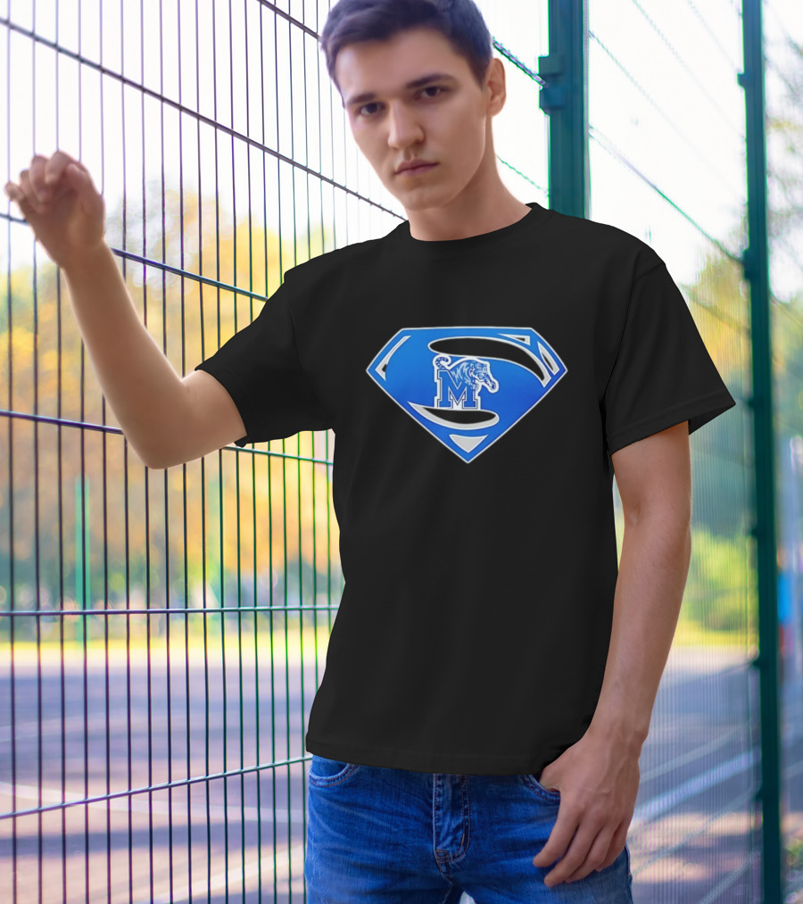Superman Memphis Tigers NCAA College Basketball T-Shirt