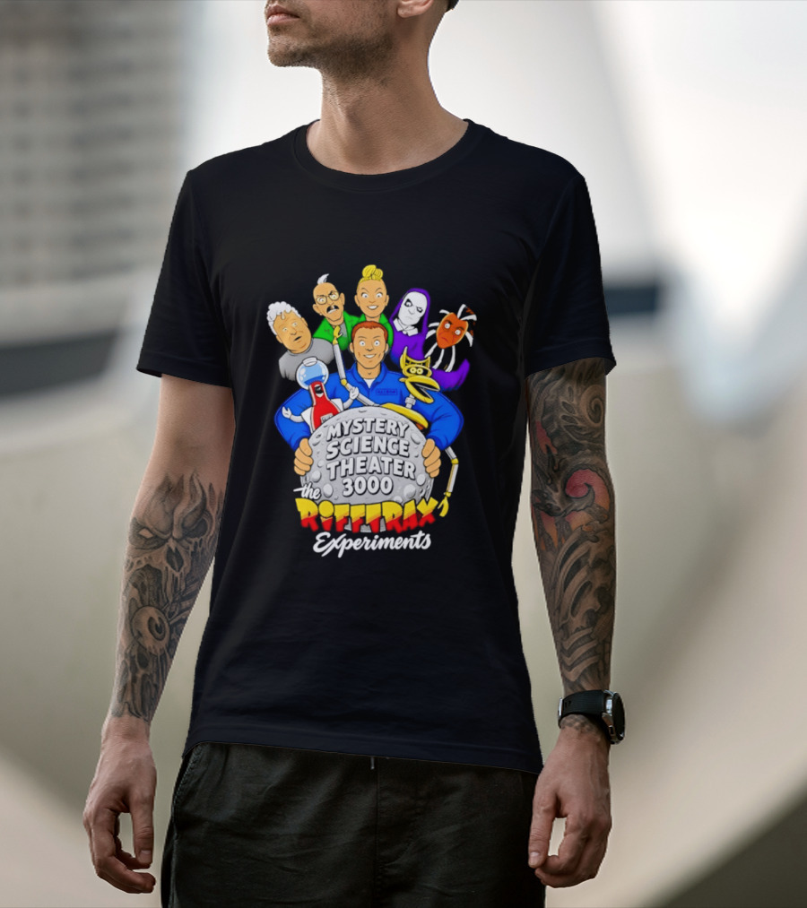 Mystery Science Theater 3000 RiffTrax Experiments With Iconic Robots And Characters T-Shirt