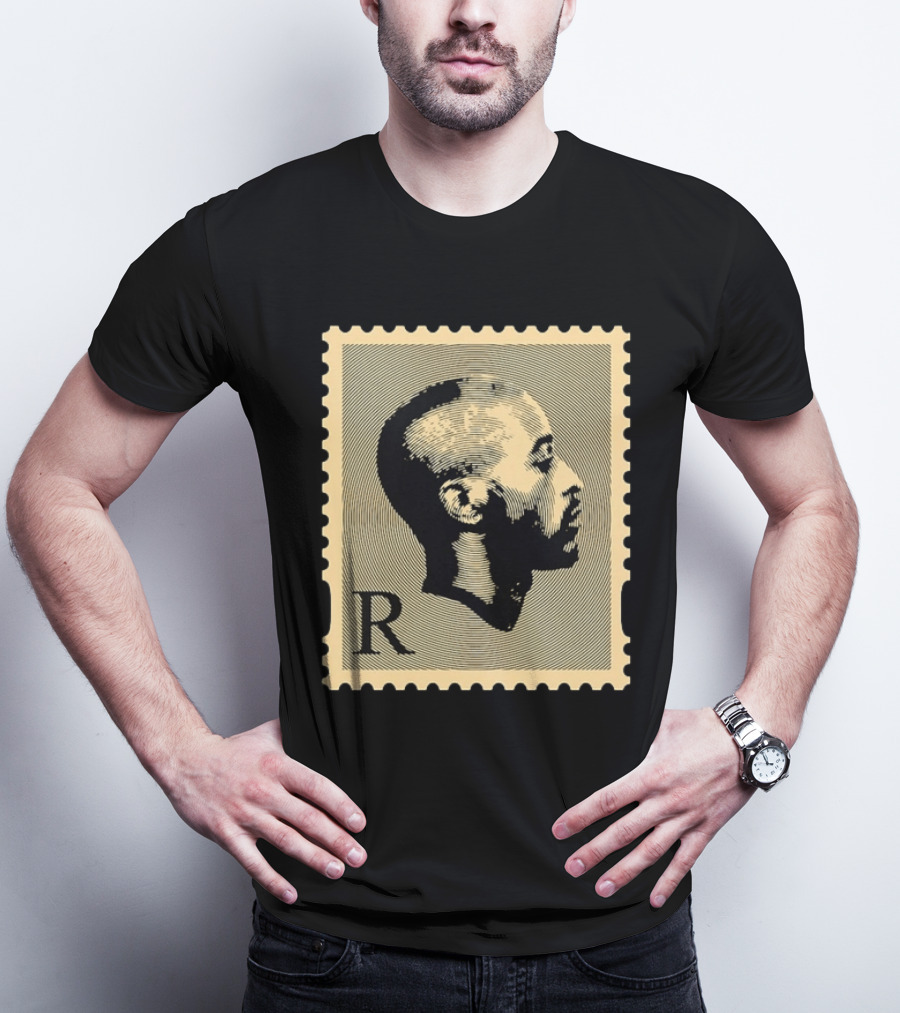 Tupac Shakur Black Postage Stamp Profile 2Pac T-Shirt