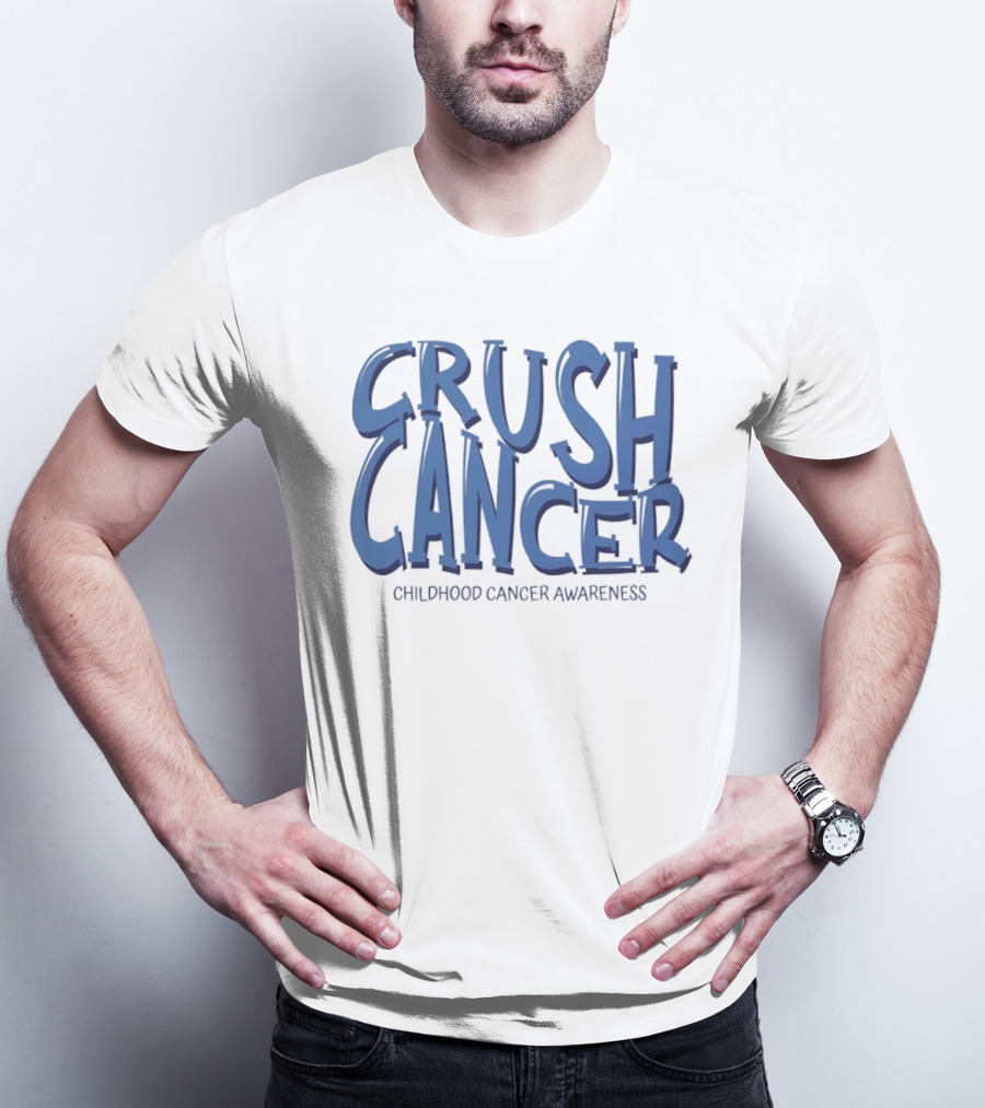 Crush Cancer Childhood Cancer Awareness T-Shirt