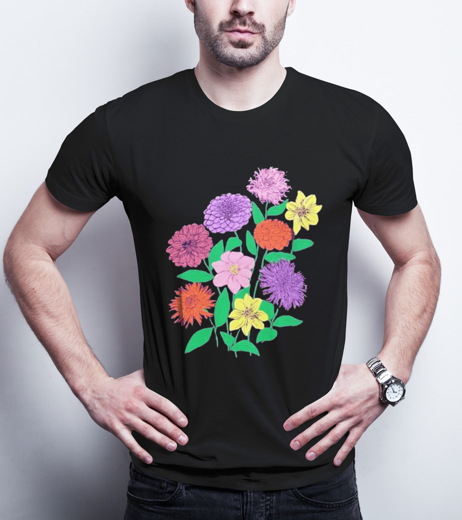 Jane Colby Colorful Floral Arrangement T-Shirt