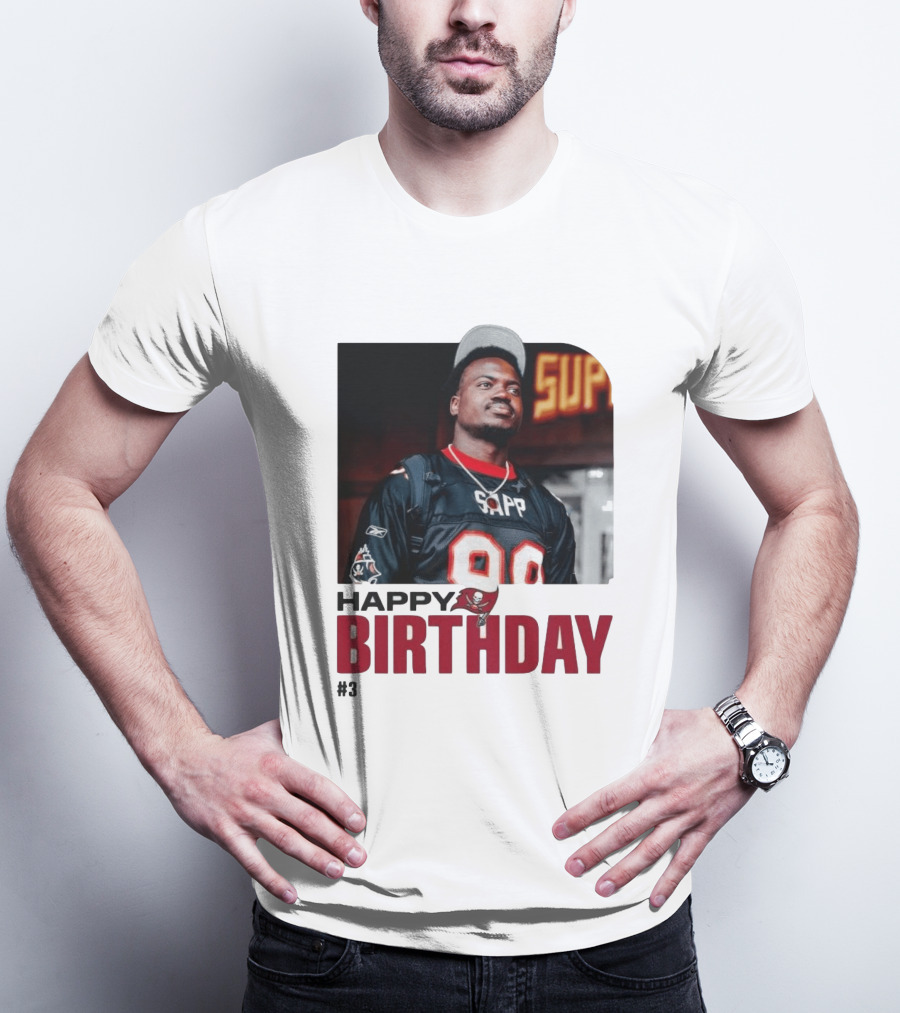 Happy Birthday Rueben Jr. Sapp Jersey #3 Football T-Shirt