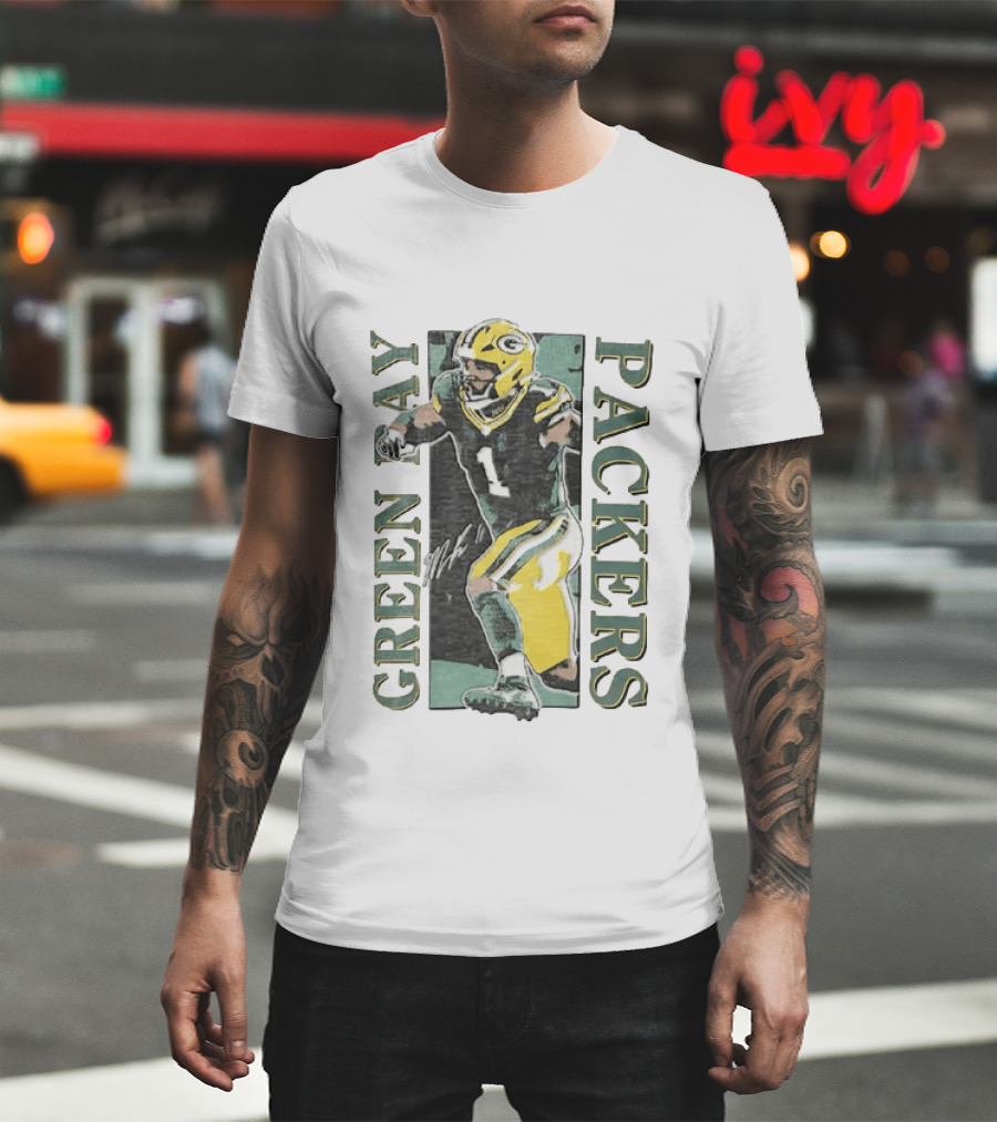 Jordan Love Green Bay Packers Football Jersey T-Shirt