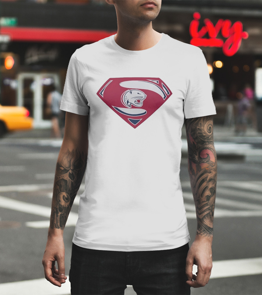 Panther S Emblem Superhero Sports Team Power T-Shirt