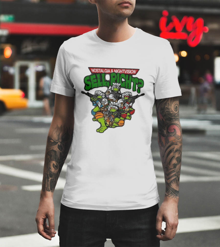 Nostalgia Nightvision TMNT Sell Right T-Shirt