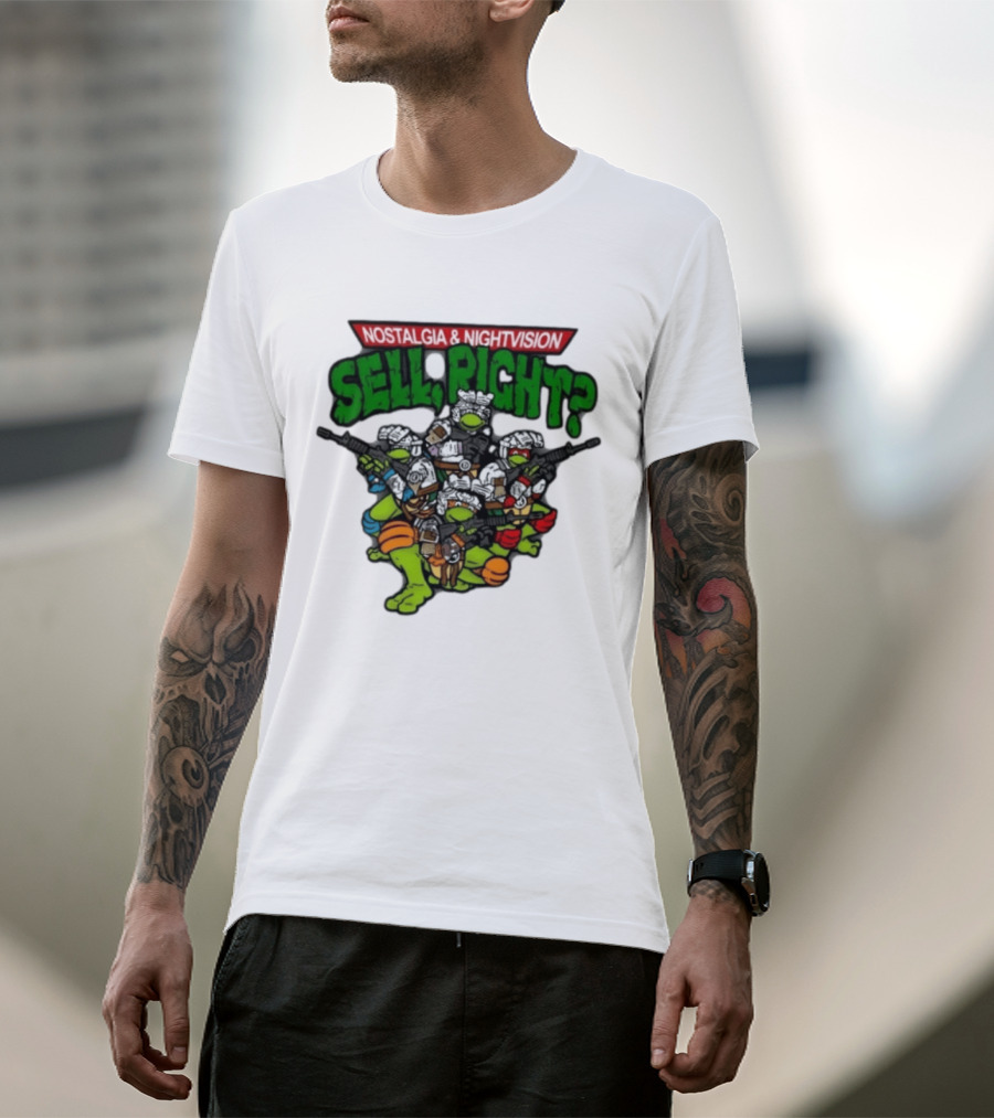 Nostalgia Nightvision TMNT Sell Right T-Shirt