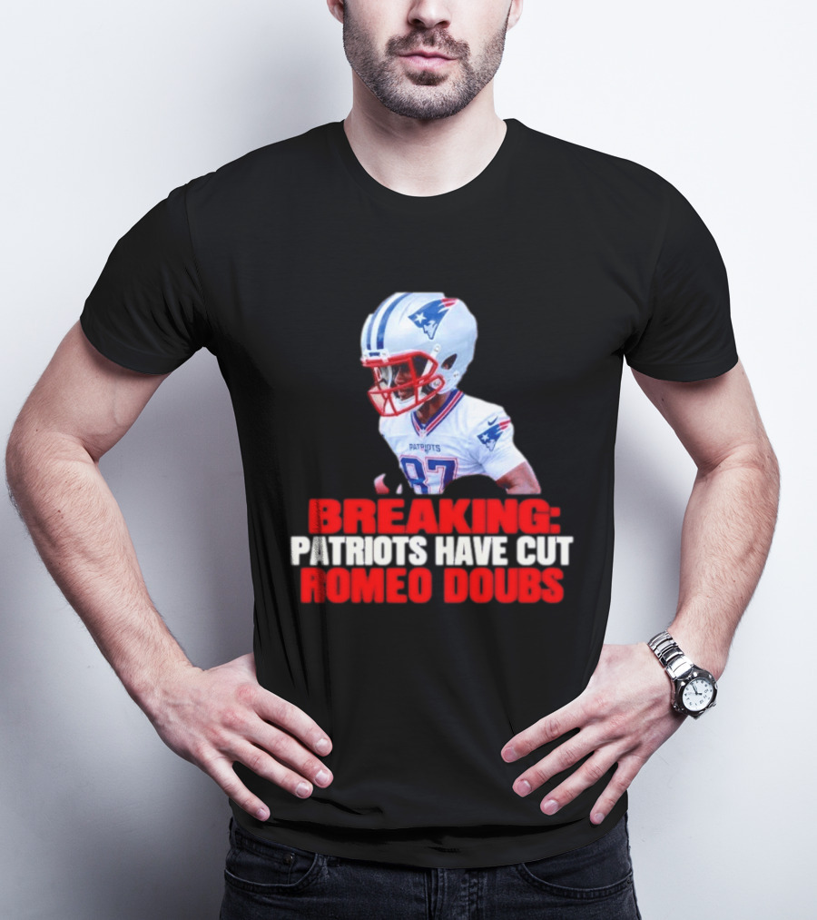 Breaking Patriots Have Cut Romeo Doubs 87 Football News T-Shirt