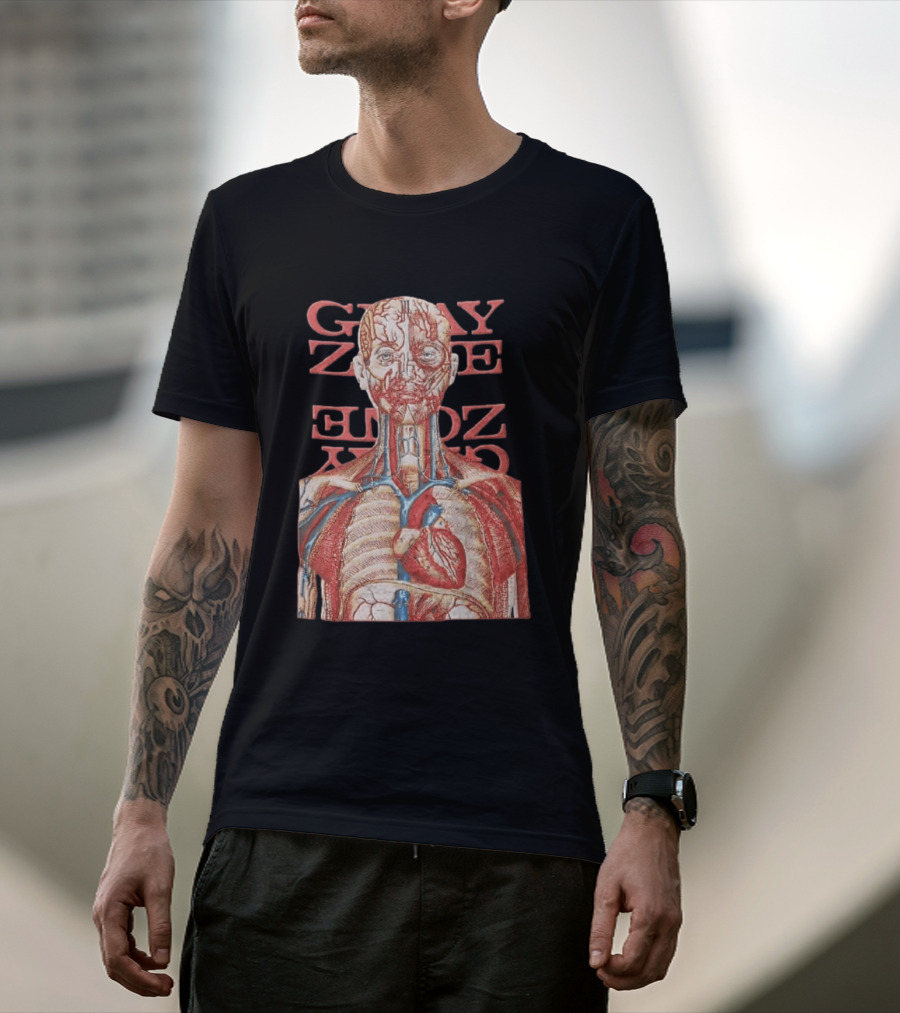 Gray Zone Anatomy Heart Illustration Adults Medical Revolutionize T-Shirt