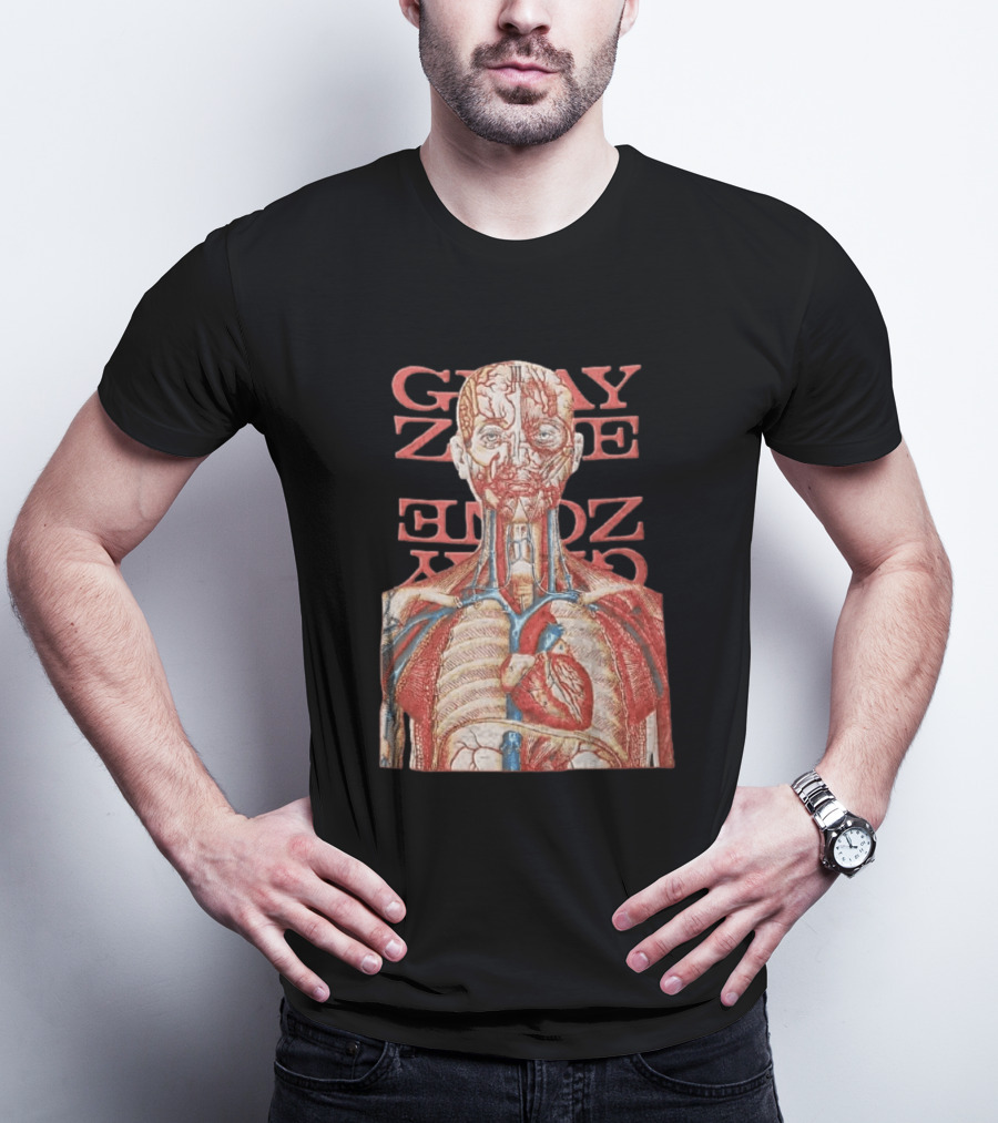 Gray Zone Anatomy Heart Illustration Adults Medical Revolutionize T-Shirt