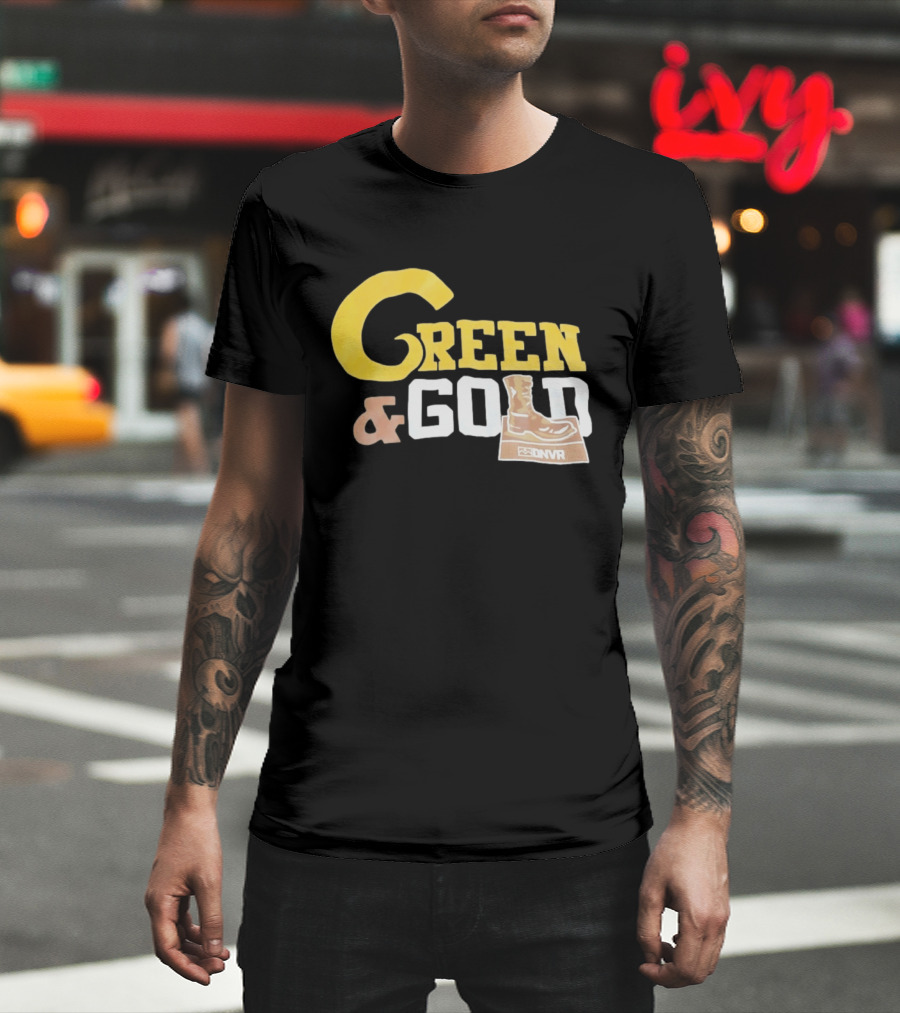 Green Gold Denver Boot Distressed DNVR T-Shirt