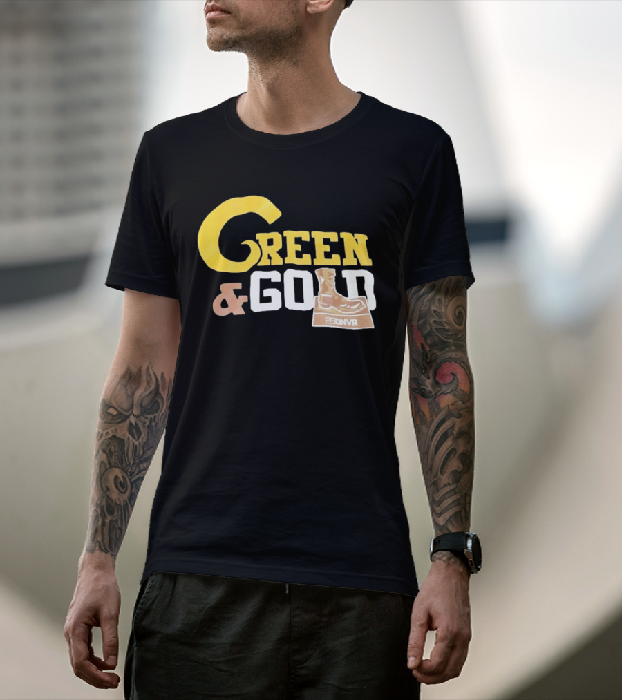 Green Gold Denver Boot Distressed DNVR T-Shirt