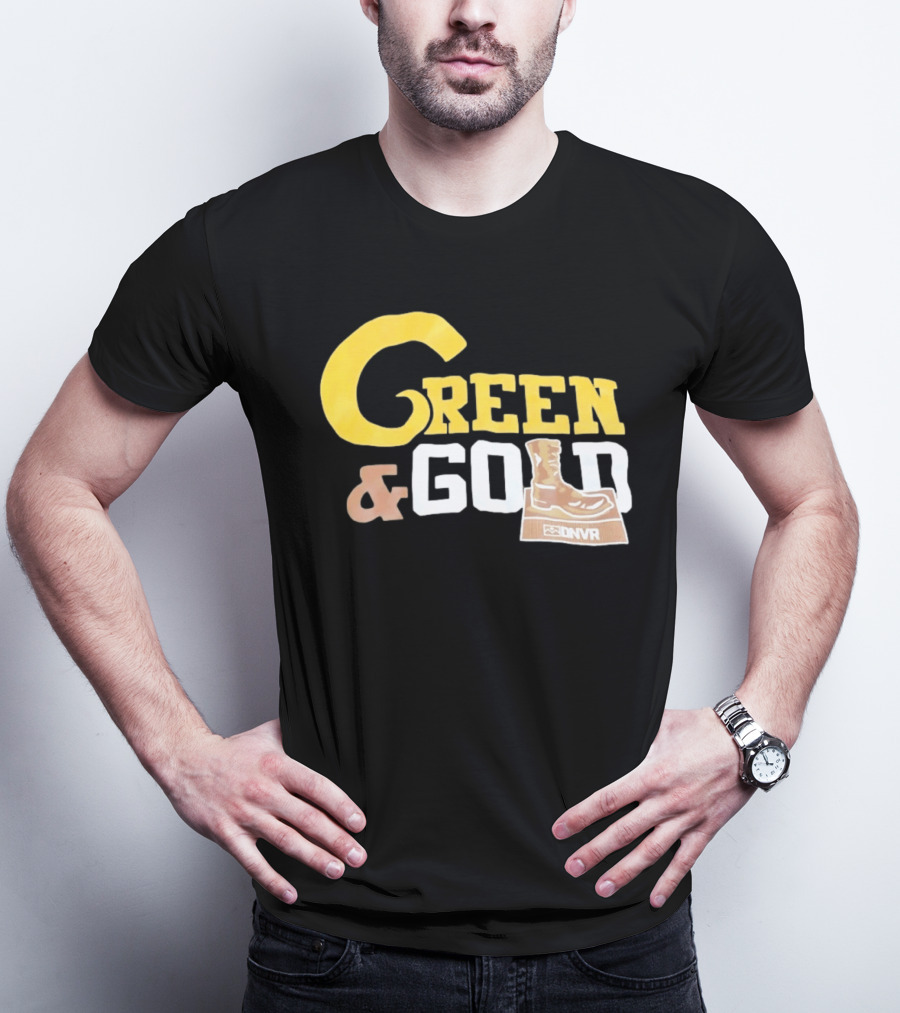 Green Gold Denver Boot Distressed DNVR T-Shirt