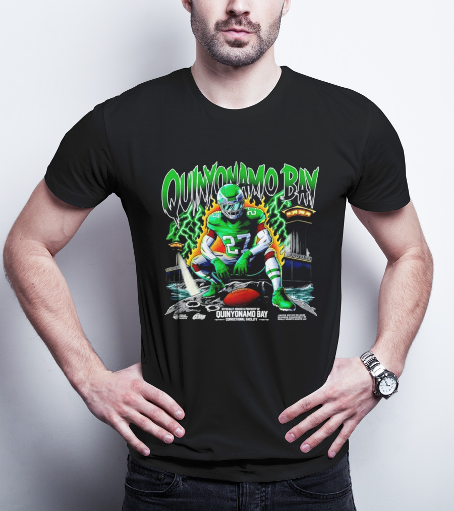 Quinyon Mitchell Quinyonamo Bay Philadelphia Eagles 27 Football T-Shirt