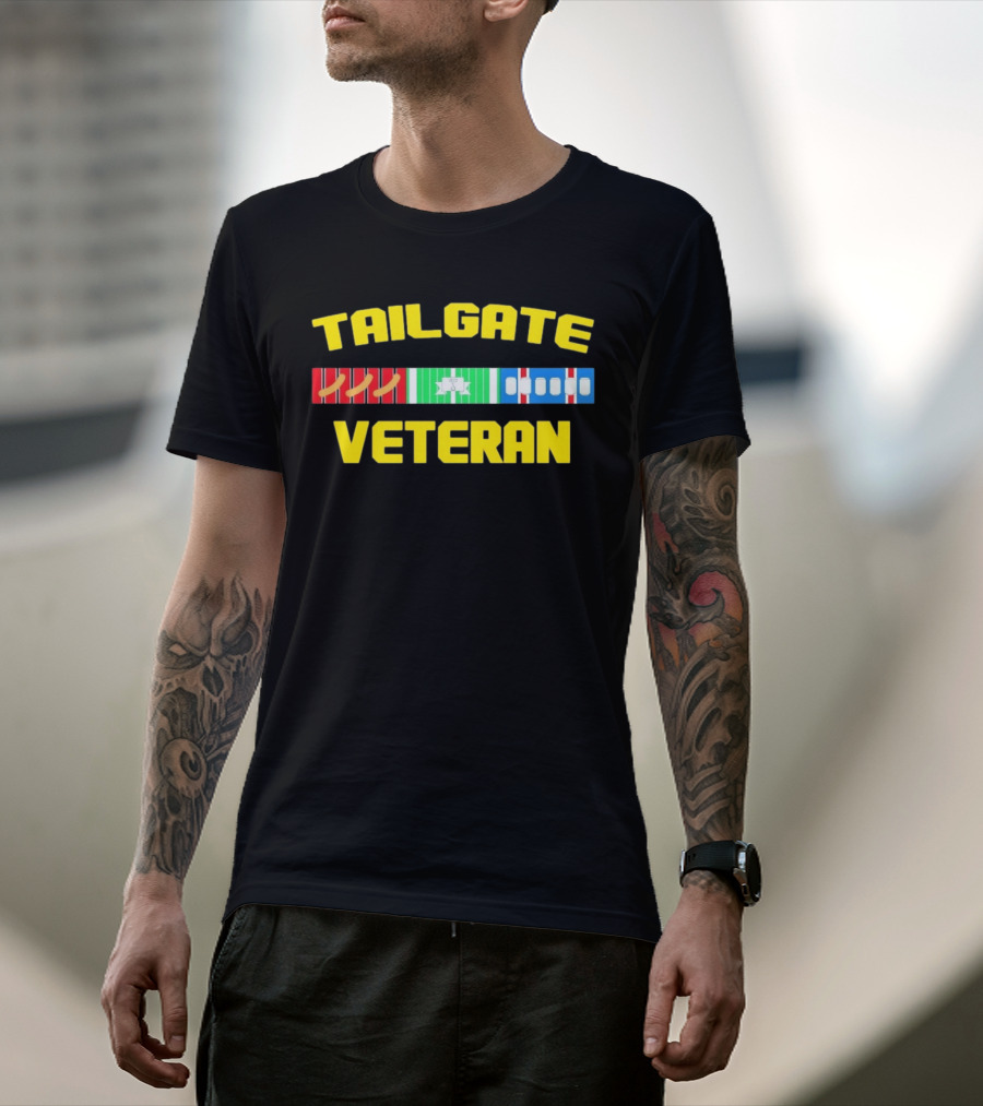 Tailgate Veteran Grilling Football Fanatic T-Shirt