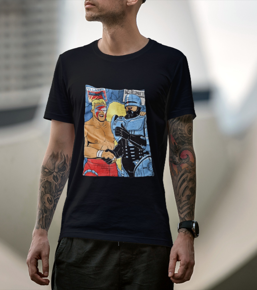 Ultimate Warrior TJ Lazer Robocop Capital Combat 90 T-Shirt