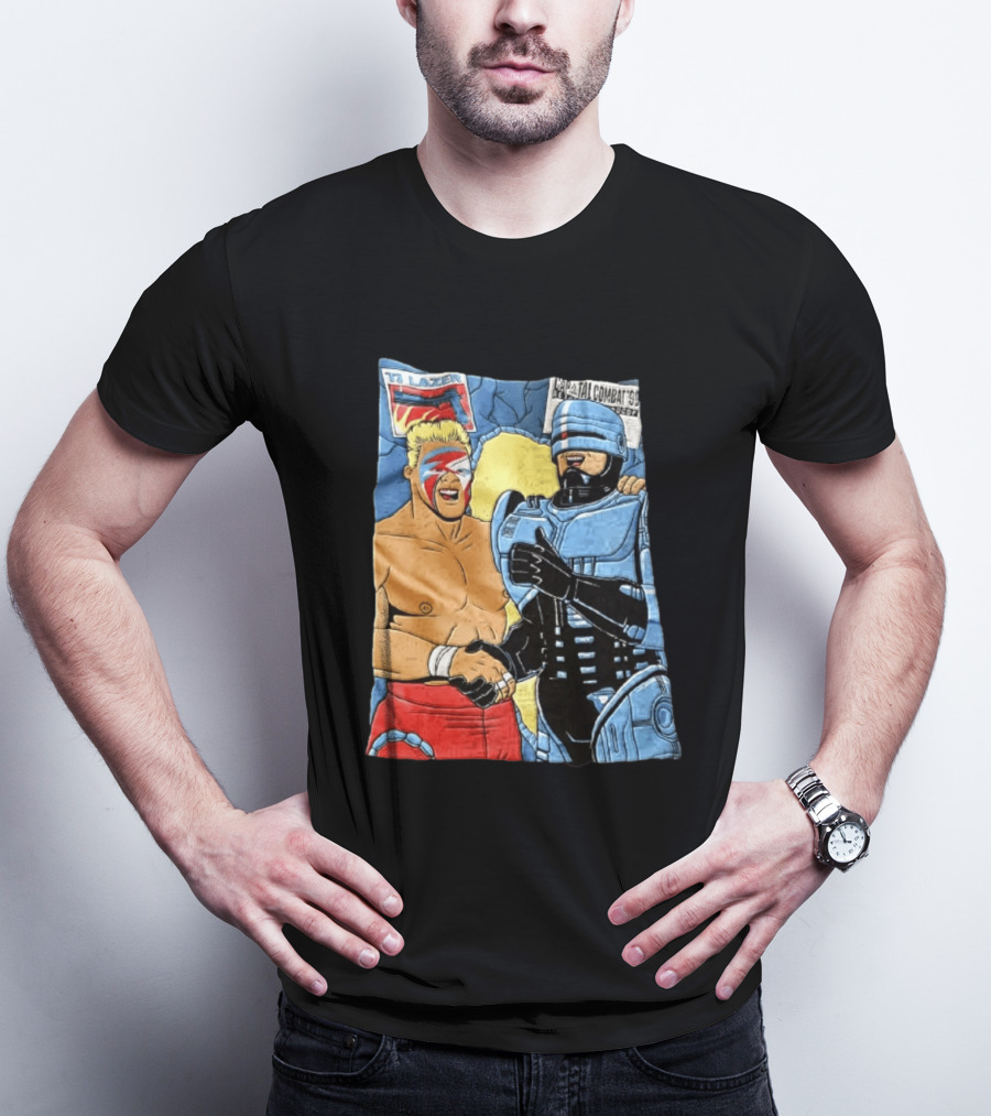 Ultimate Warrior TJ Lazer Robocop Capital Combat 90 T-Shirt