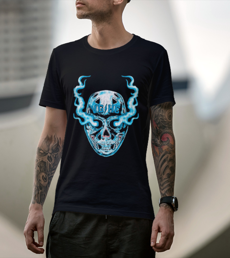 Violent Gentlemen Hockey Club VGHC Skull Mask Smoky Blue T-Shirt