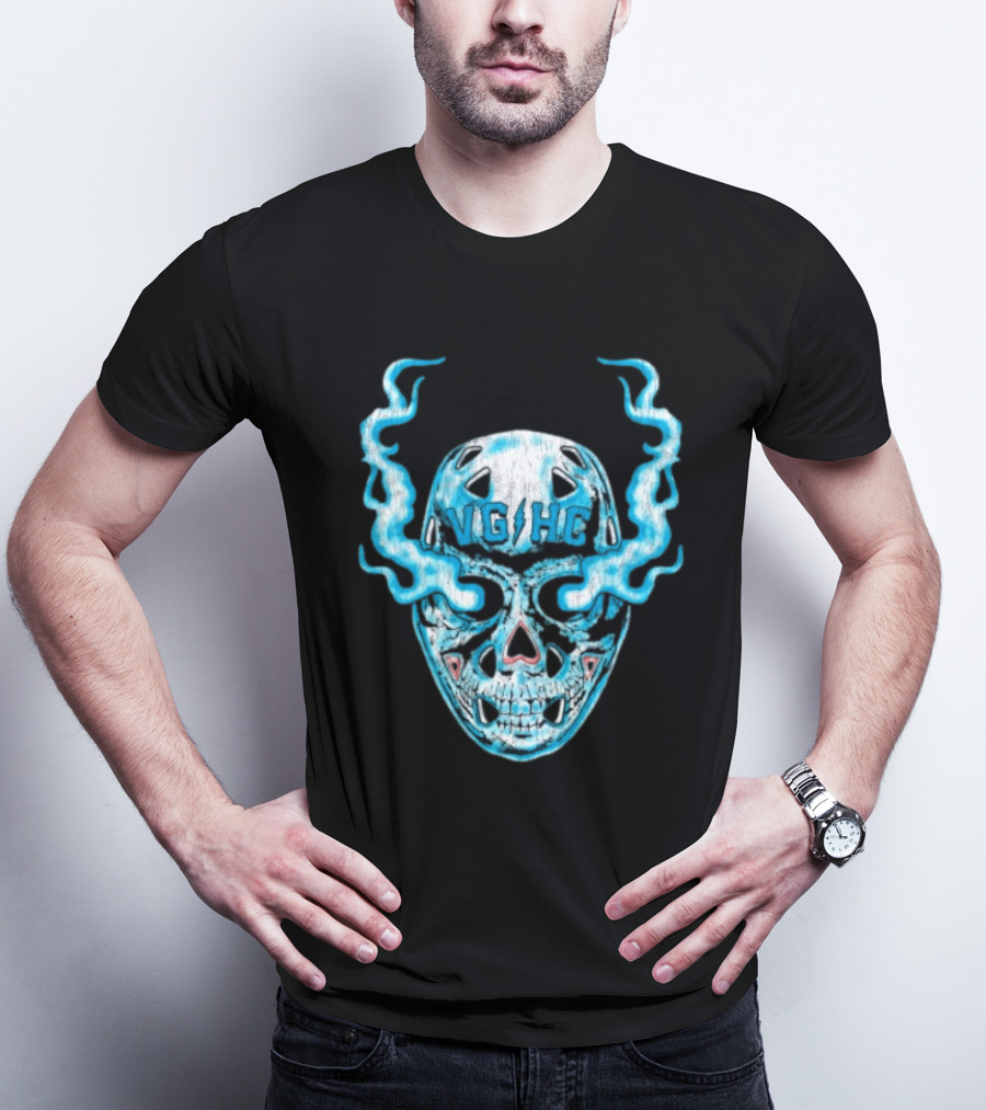 Violent Gentlemen Hockey Club VGHC Skull Mask Smoky Blue T-Shirt