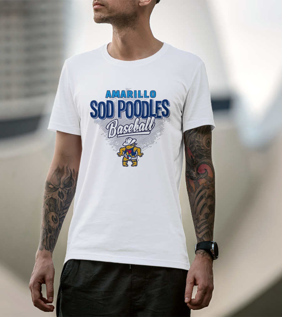 Amarillo Sod Poodles Baseball Team Logo MiLB T-Shirt